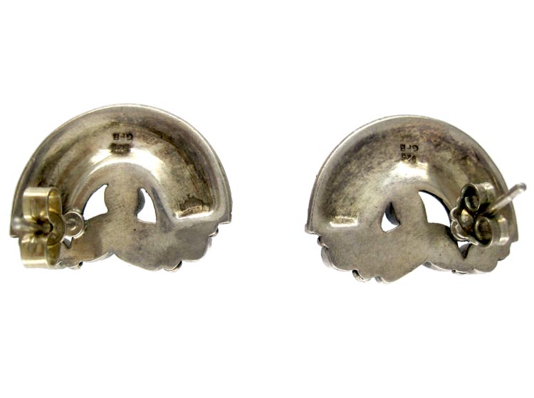 Silver & Mixed Stone German Earrings by Gustave Braendle (911Z) | The ...