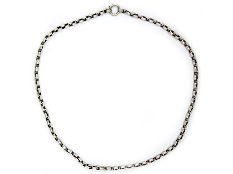 Silver Victorian Chain (452B/OJ) | The Antique Jewellery Company