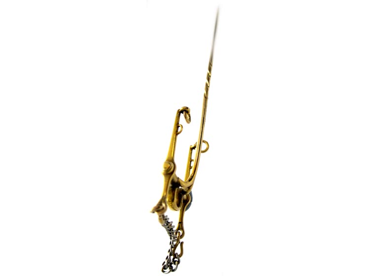 Pelham Bridle Bit Tie Pin (118B) | The Antique Jewellery Company