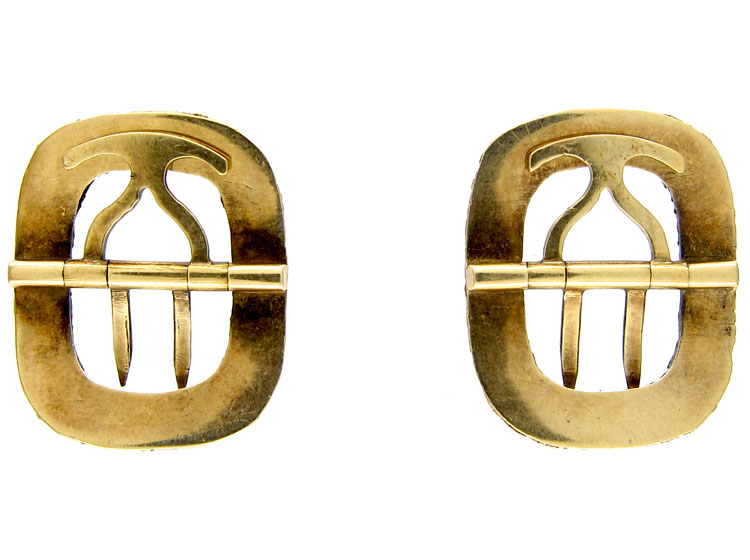 Georgian Gold Miniature Buckles (575 Y) | The Antique Jewellery Company