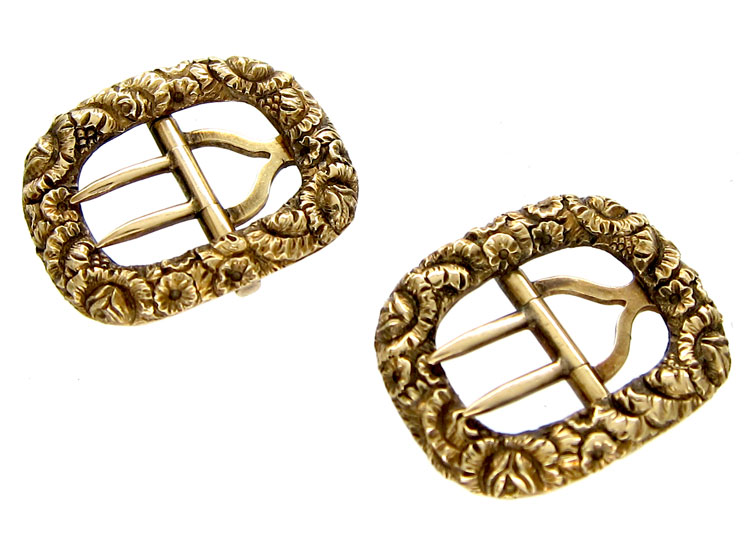 Georgian Gold Miniature Buckles (575Y) | The Antique Jewellery Company