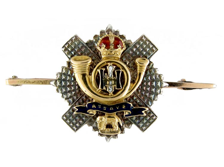 Gold Military Brooch (353C) | The Antique Jewellery Company