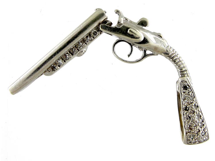 Gun Pendant (325C) | The Antique Jewellery Company