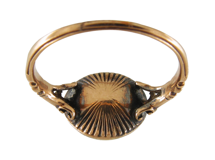 Georgian Ruby & Figured Moss Agate Ring (601B) | The Antique Jewellery ...