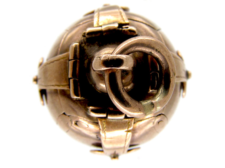 9ct Gold Masonic Ball Locket (926C) | The Antique Jewellery Company