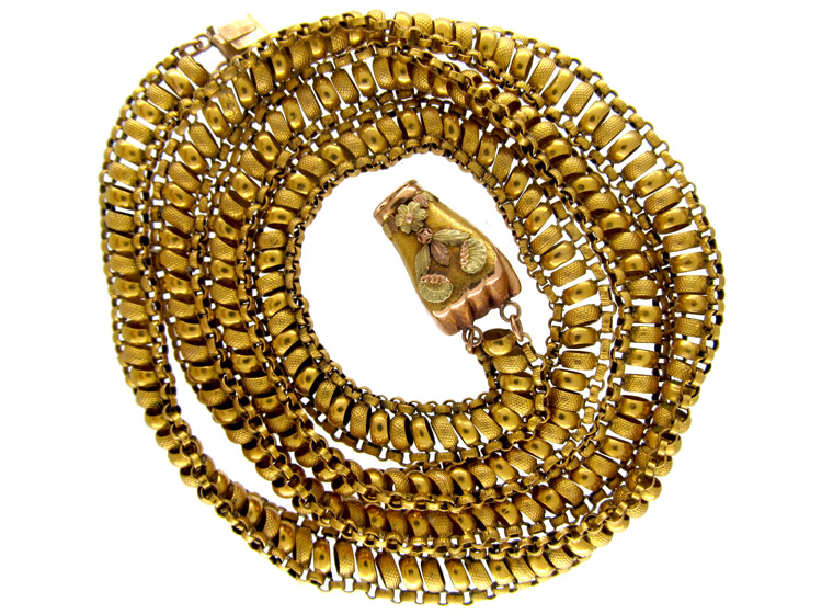 Georgian 18ct Gold Guard Chain (883C) | The Antique Jewellery Company
