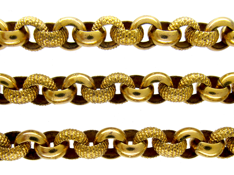 Large Georgian Pinchbeck Chain (50D) | The Antique Jewellery Company
