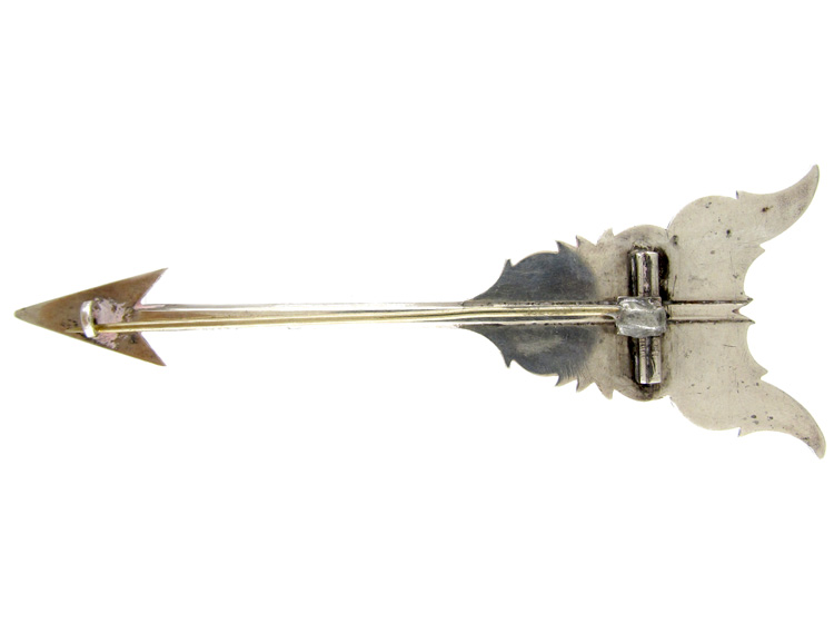 Large Silver Victorian Scottish Arrow Brooch (736C) | The Antique ...