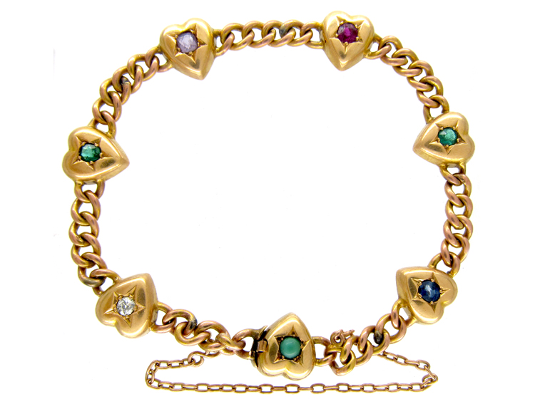 Dearest 15ct Gold Victorian Bracelet (921C) | The Antique Jewellery Company