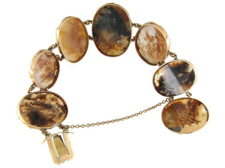 Georgian Gold & Agate Bracelet (676L) | The Antique Jewellery Company