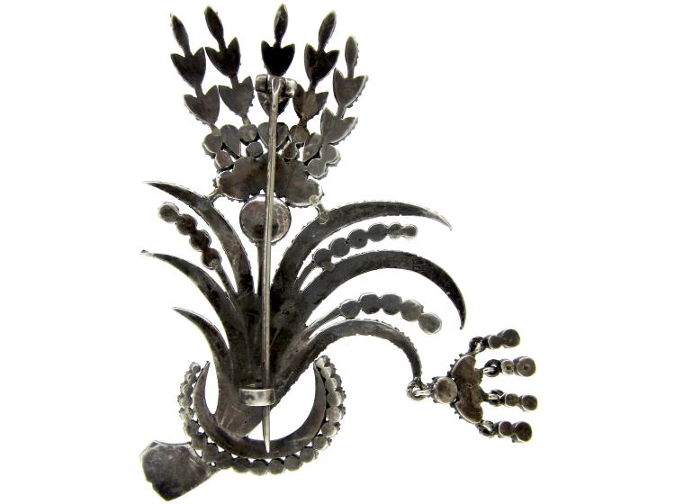 Diamond Georgian Aigrette Brooch (460D) | The Antique Jewellery Company