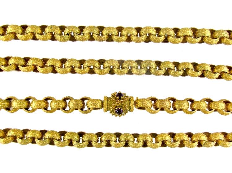 Georgian Thick Pinchbeck Chain (690D) | The Antique Jewellery Company
