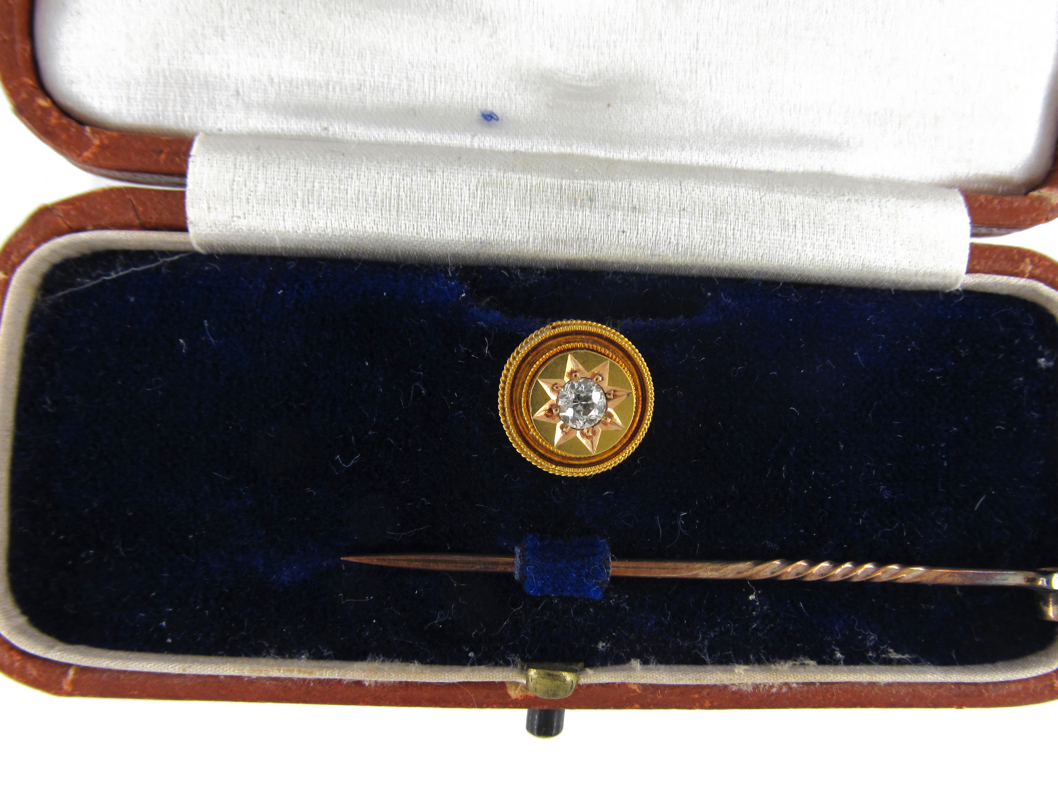 Victorian Gold & Diamond Tie Pin (65E) | The Antique Jewellery Company