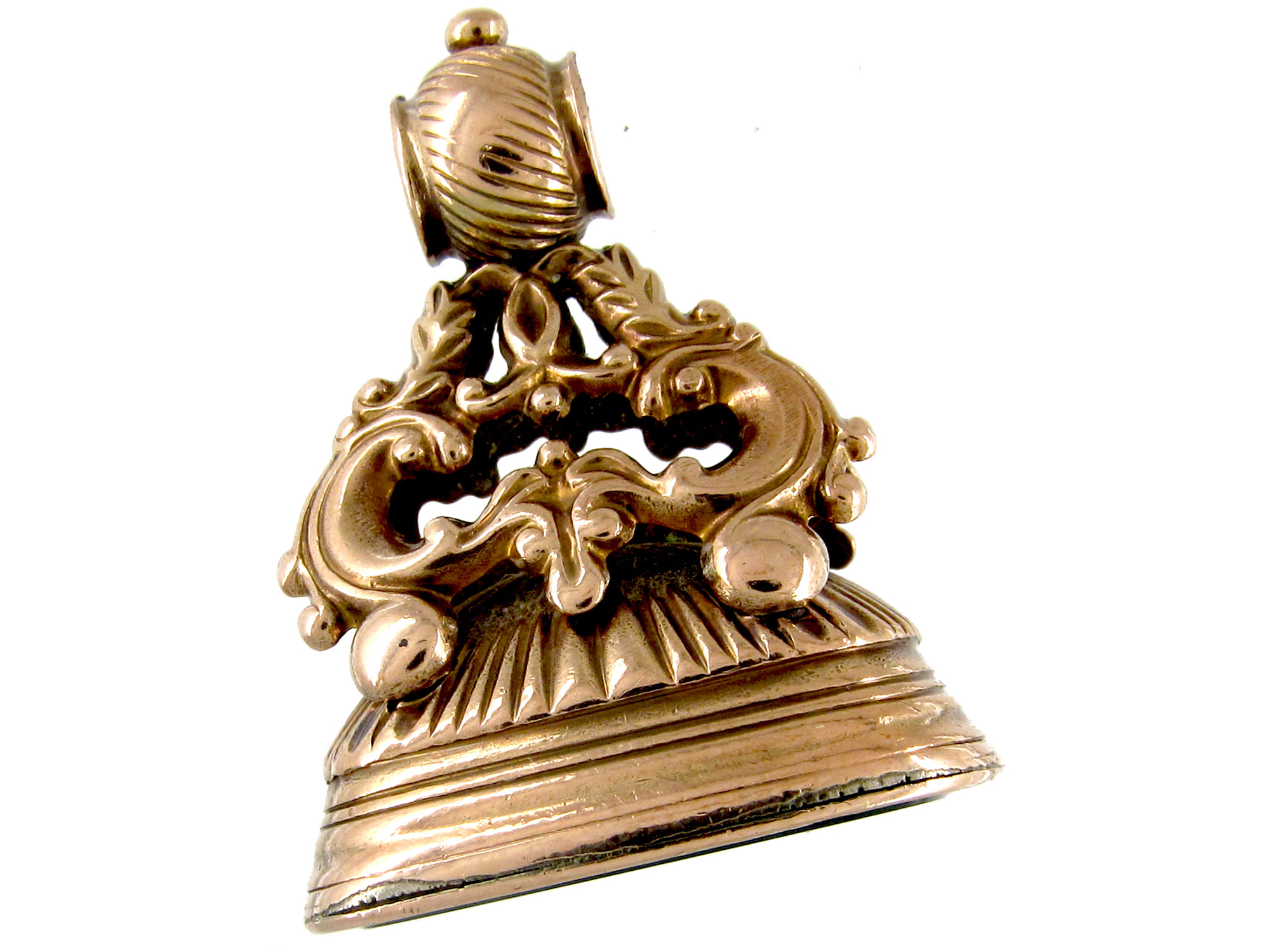 Regency Gold & Bloodstone Scrollwork Seal (182E) | The Antique ...