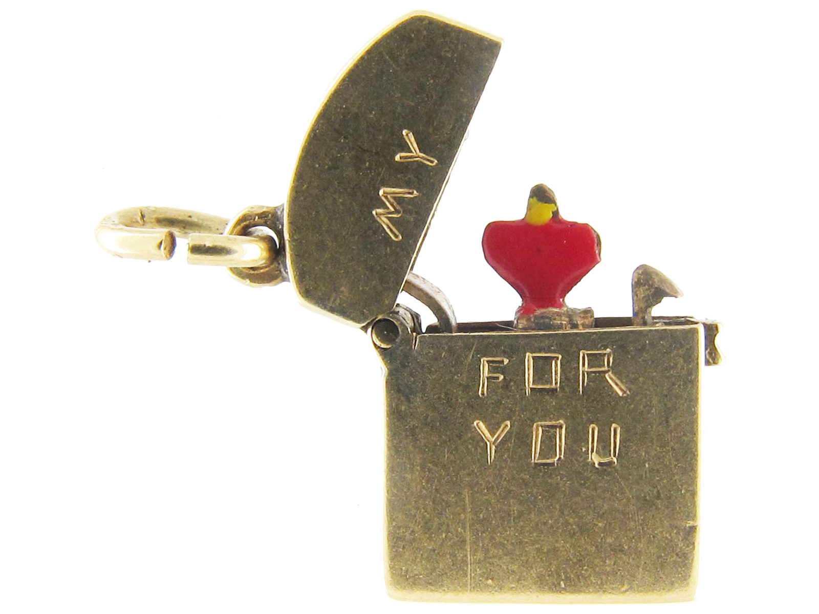 Love Cigarette Lighter Charm (200E) | The Antique Jewellery Company