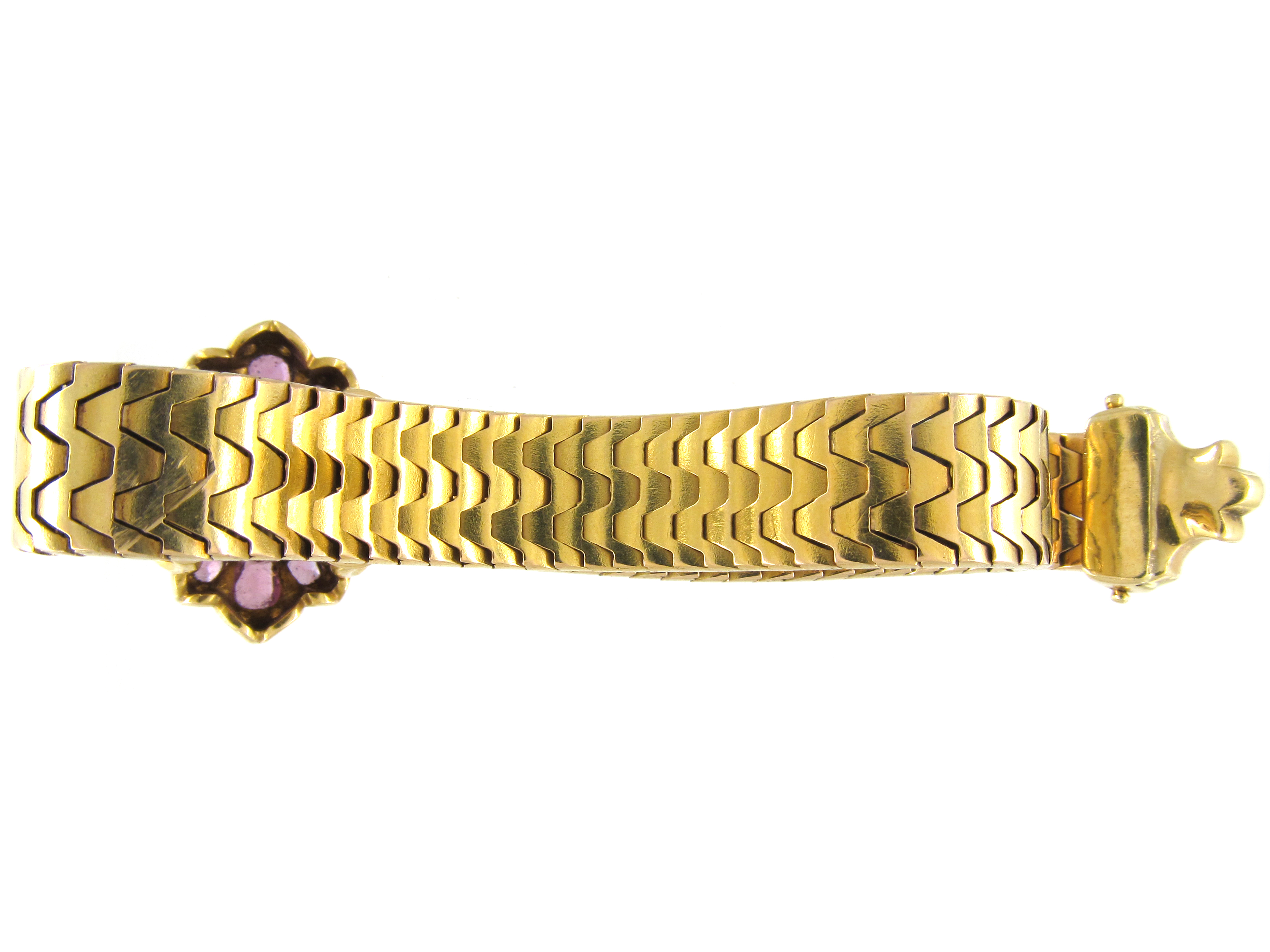 Victorian Gold & Almandine Garnet Jarretière Bracelet (142E) | The ...