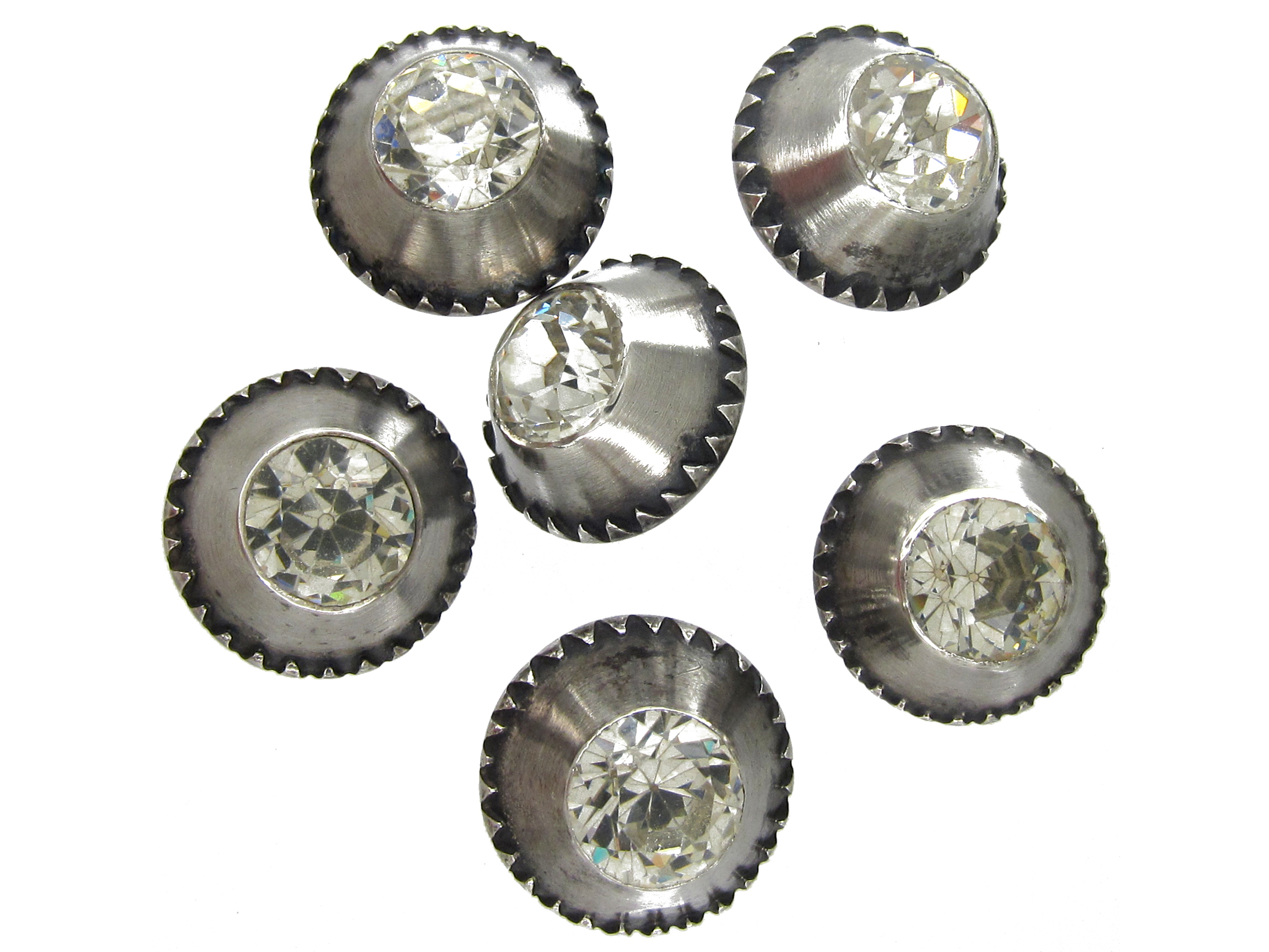 Georgian Silver & Paste Buttons in Original Case (310E) | The Antique ...