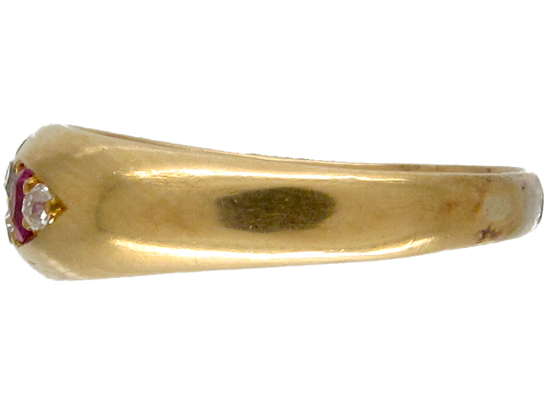 Ruby & Diamond Victorian Gypsy Ring (352E) | The Antique Jewellery Company