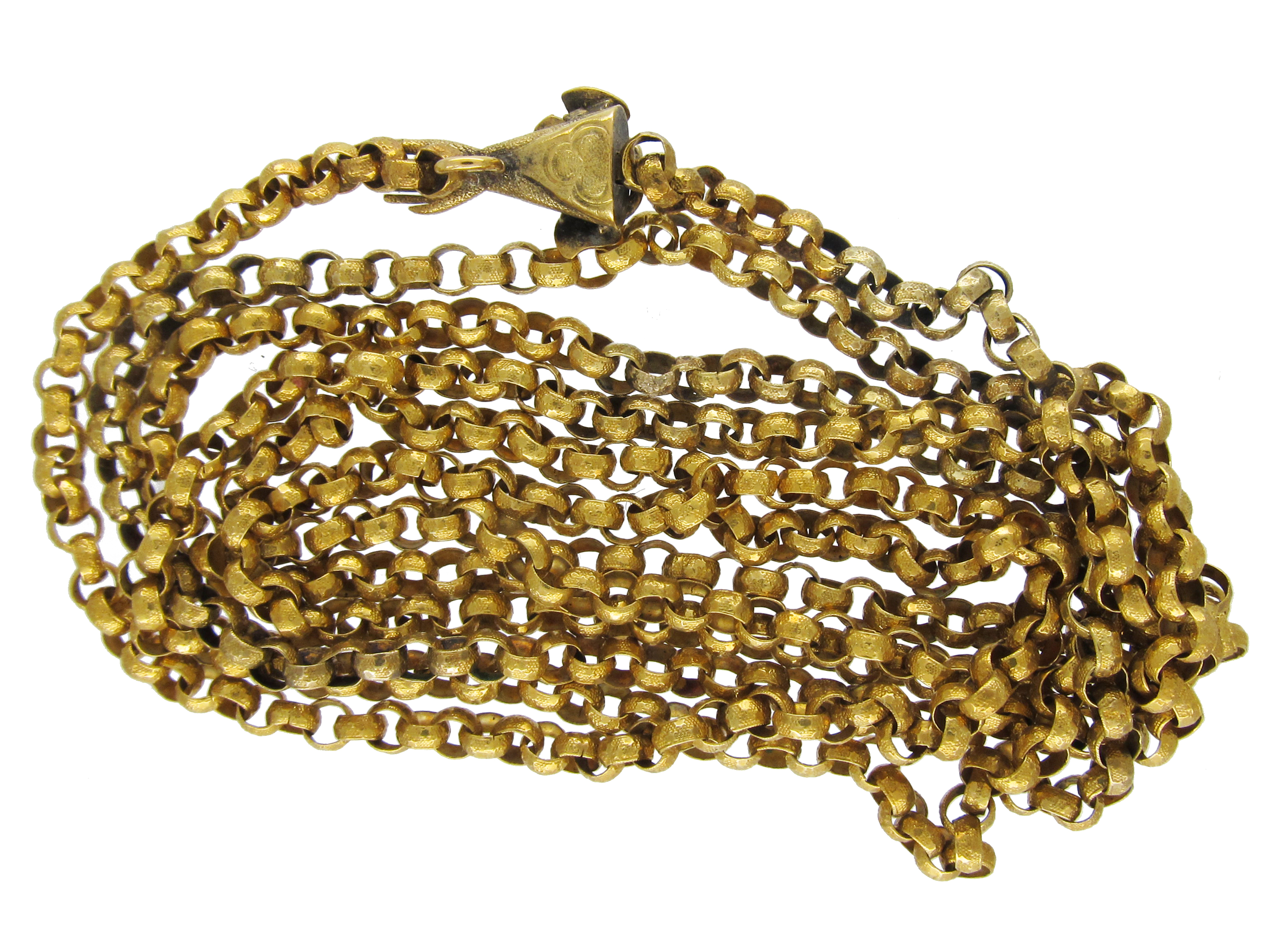 Georgian 18ct Gold Guard Chain with Hand Clasp (622F) | The Antique ...