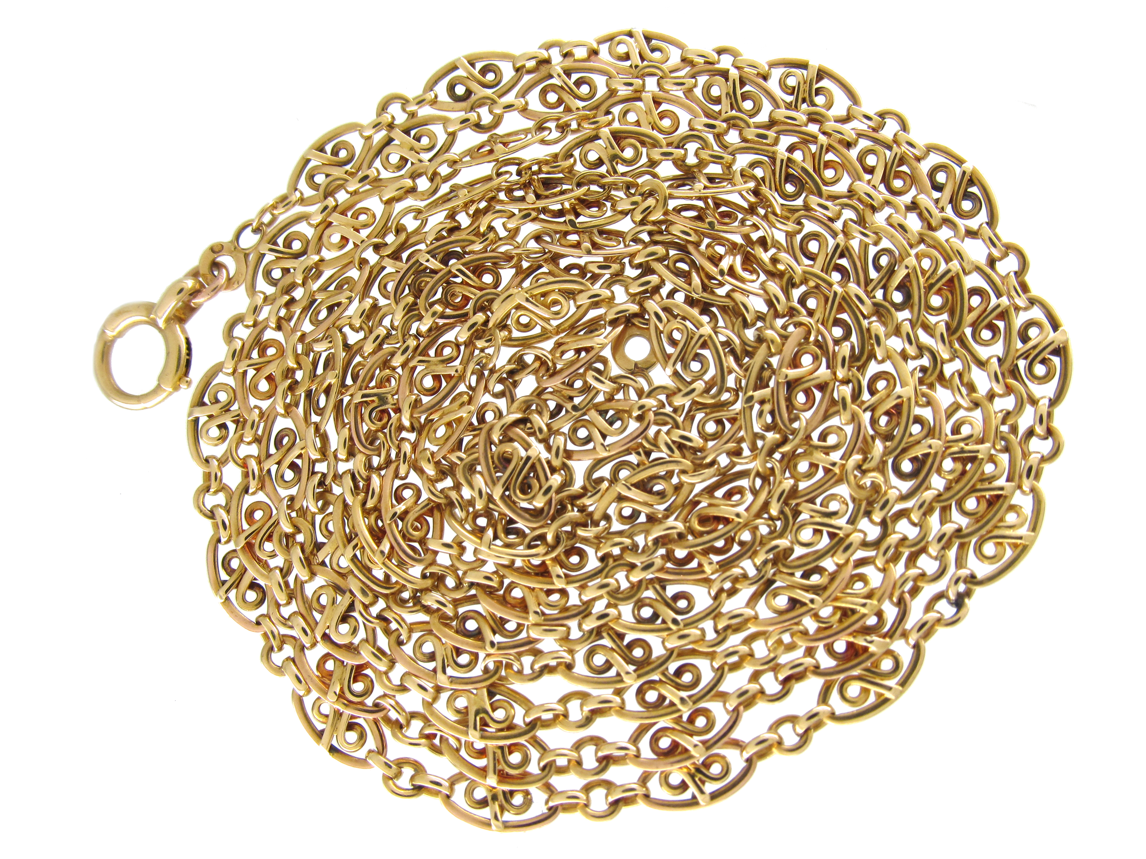 18ct Gold French Guard Chain (569E) | The Antique Jewellery Company