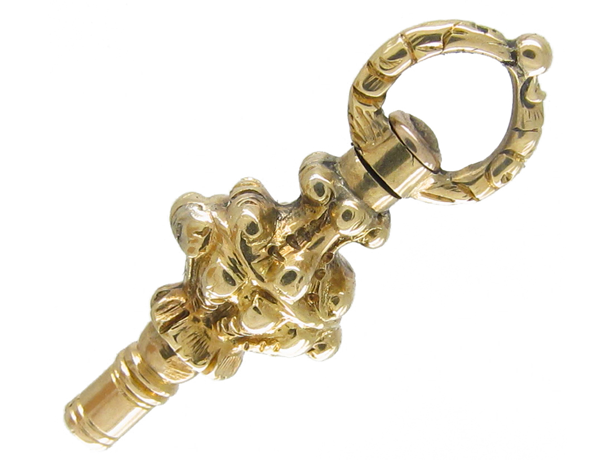 Georgian Gold Cased Watch Key (632E) | The Antique Jewellery Company