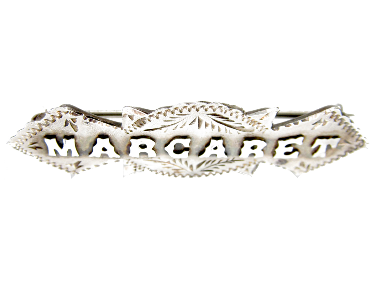 Victorian Silver Sweetheart Brooch (595E) | The Antique Jewellery Company