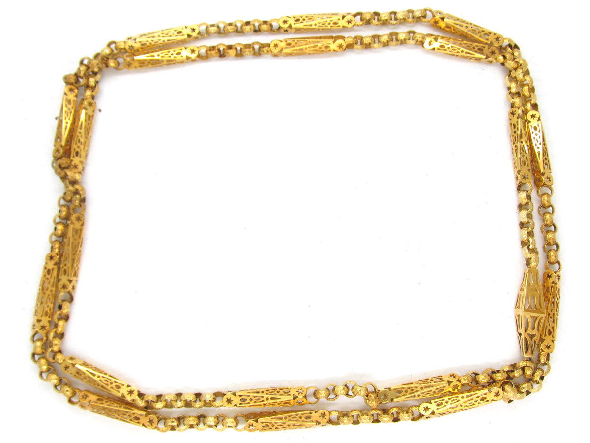 Georgian 18ct Gold Lantern Chain (651E) | The Antique Jewellery Company