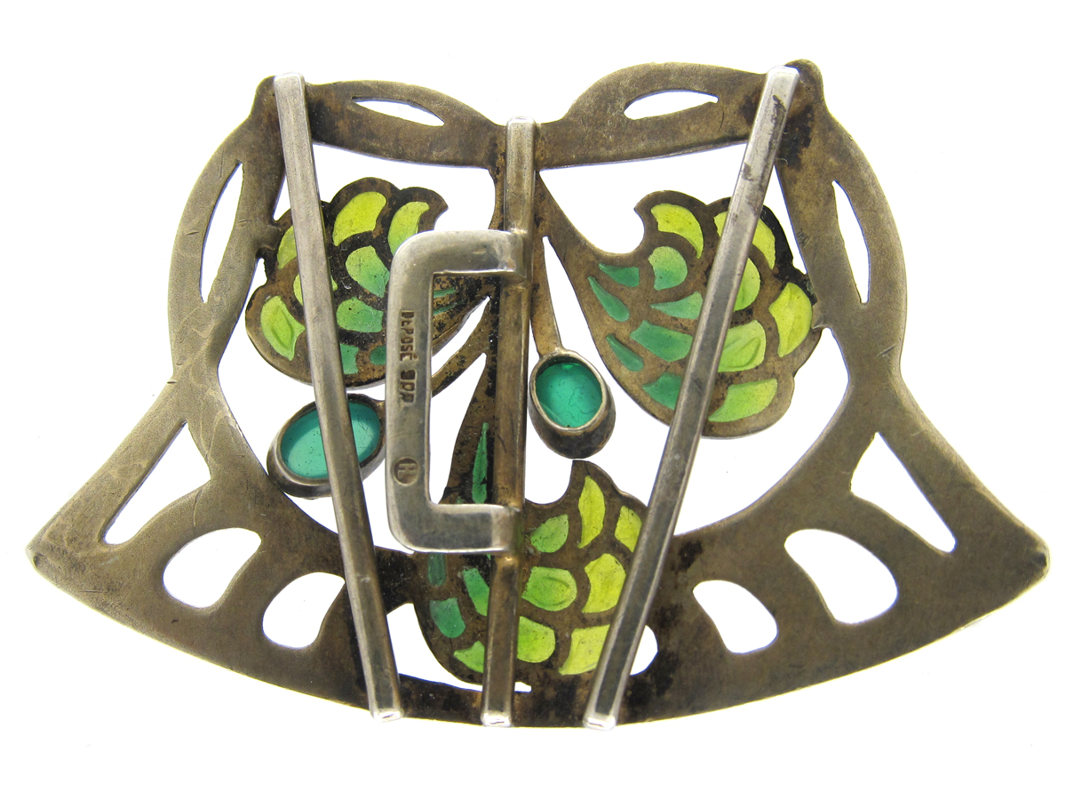 Silver & Plique-à-Jour Buckle by Heinrich Levinger (462C) | The Antique ...