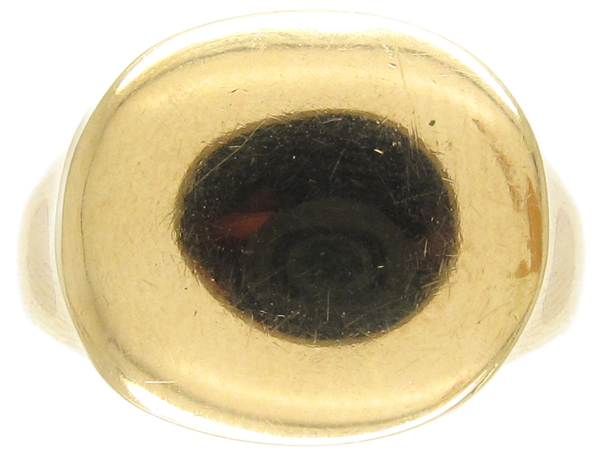 18ct Gold Plain Ring (771E) | The Antique Jewellery Company
