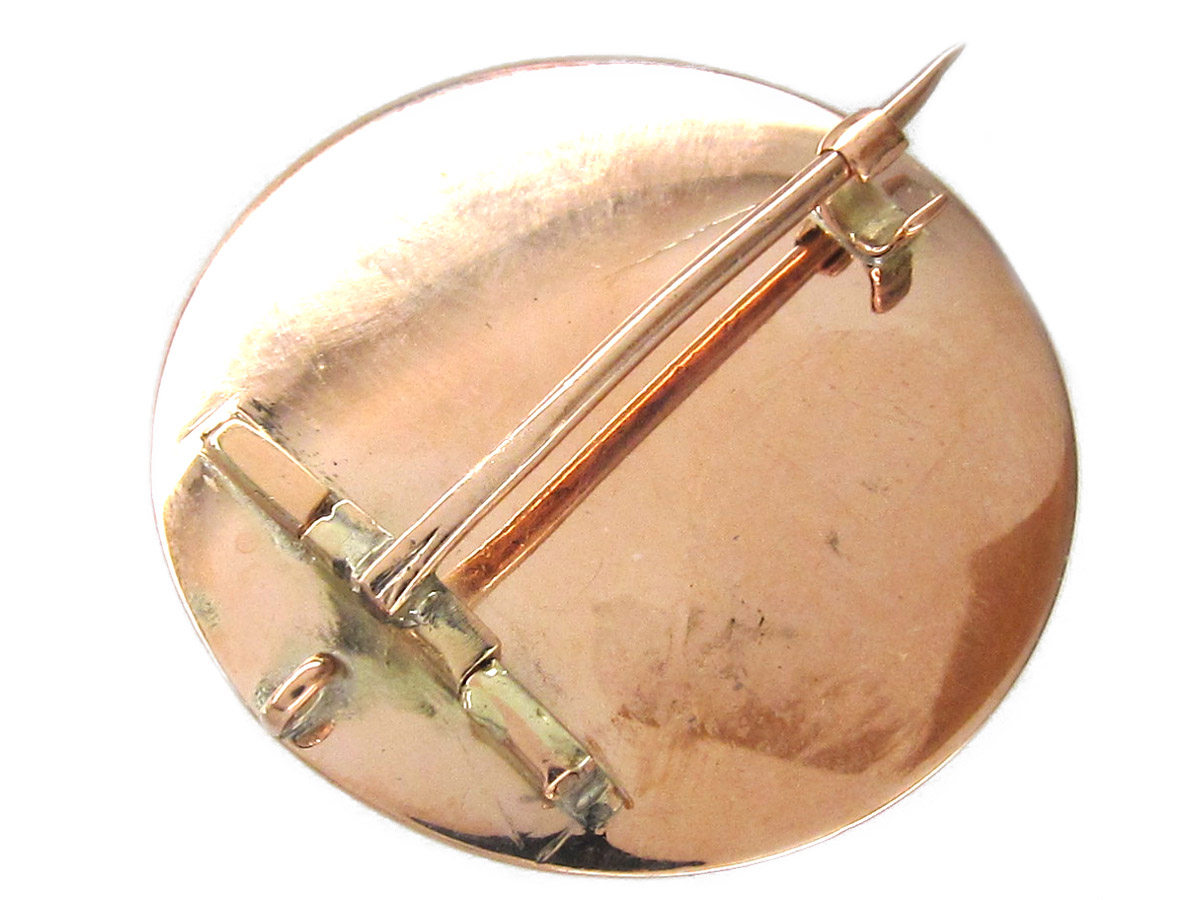 Georgian Gold Miniature Brooch (134F) | The Antique Jewellery Company