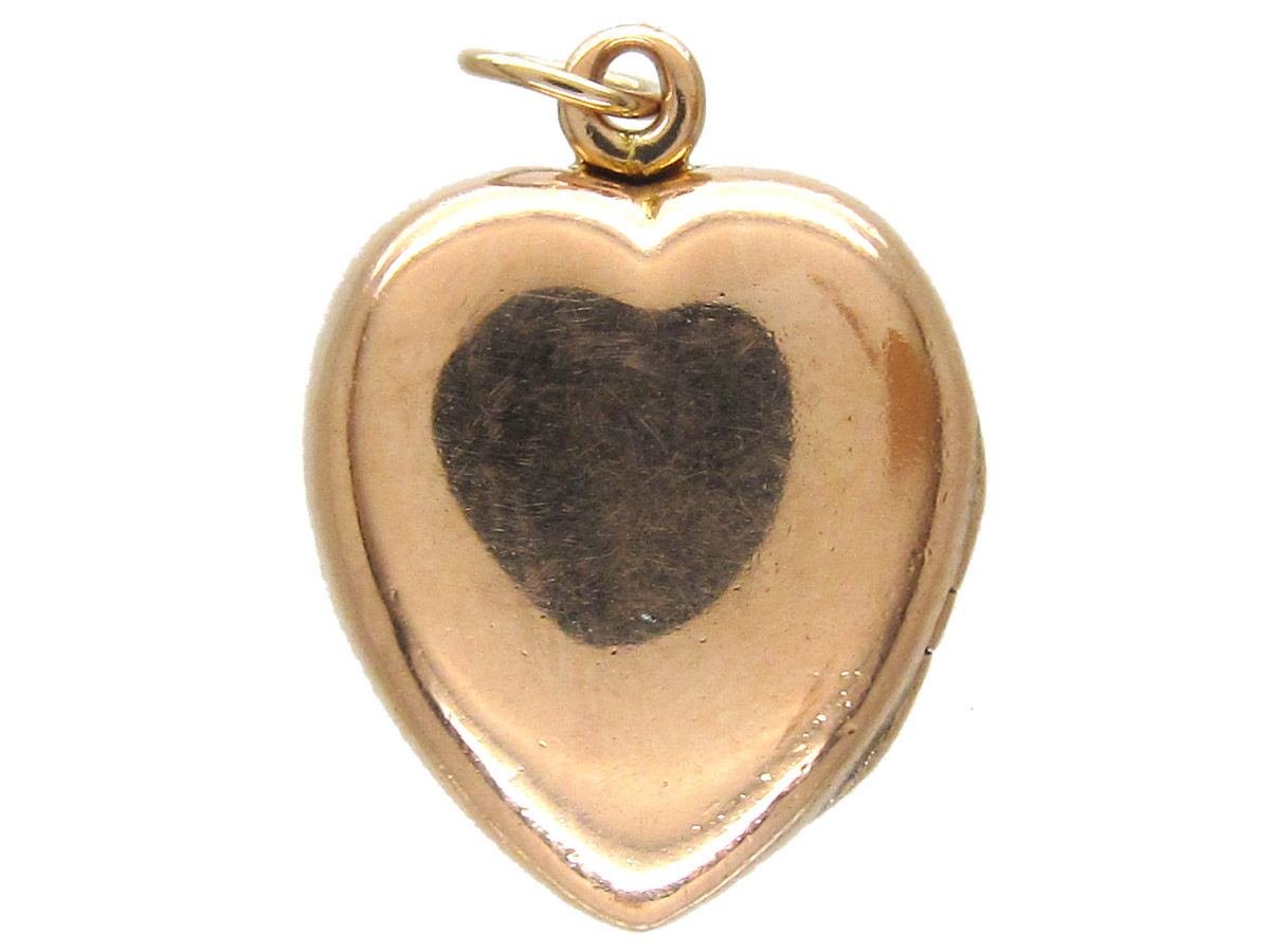 Pave Set Natural Split Pearl Edwardian Heart Locket (280F) | The ...