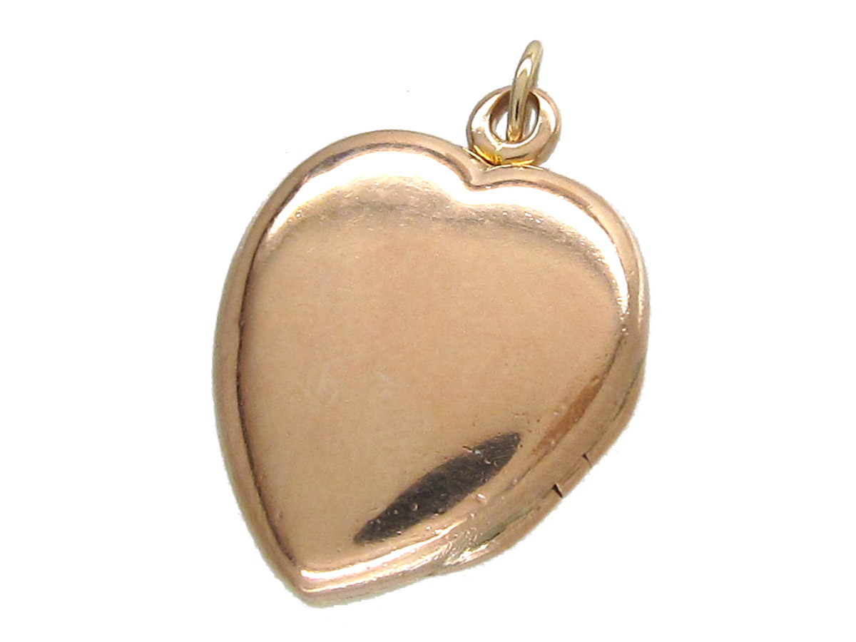 Pave Set Natural Split Pearl Edwardian Heart Locket (280F) | The ...