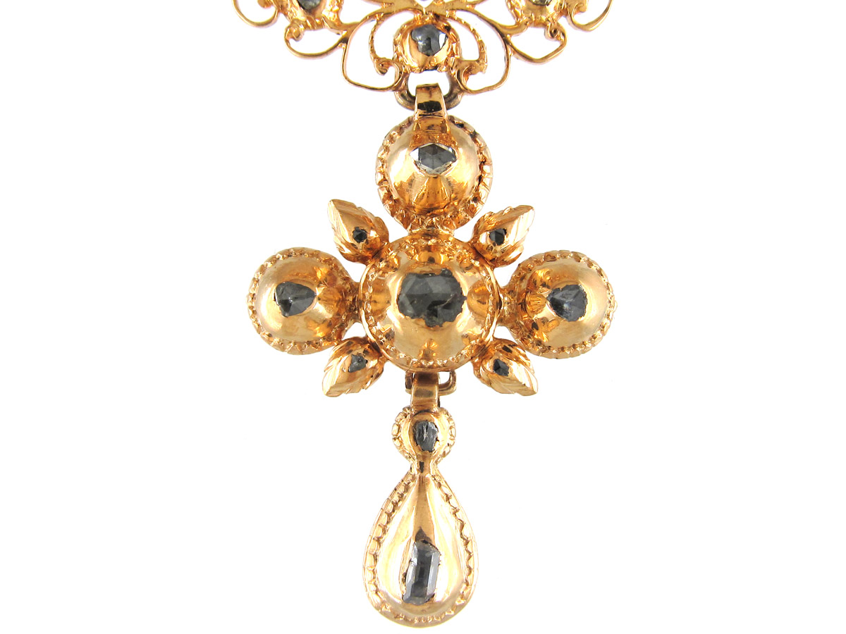 Early 18th Century Spanish Diamond & Gold Pendant (321F) | The Antique ...