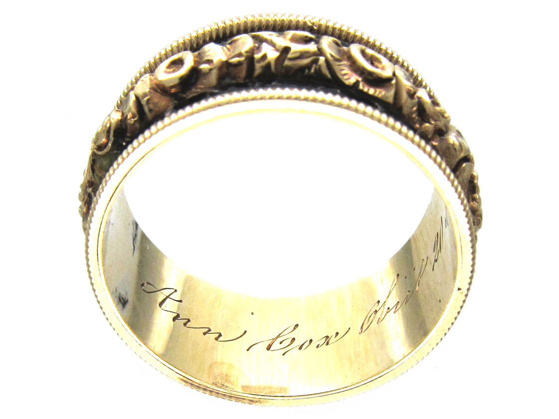 Georgian 18ct Gold & Enamel Mourning Ring (627F) | The Antique ... Georgian 18ct Gold & Enamel Mourning Ring (627F) | The Antique ...