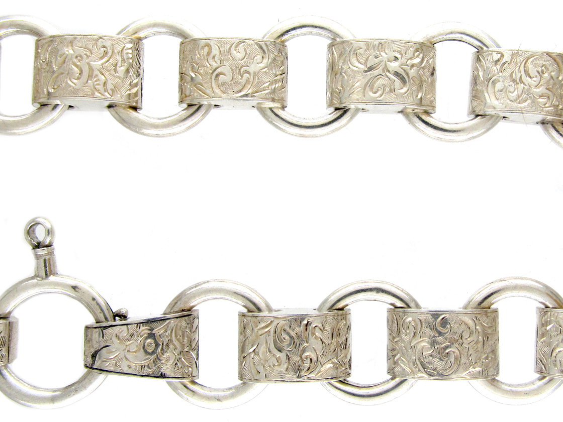 Victorian Silver Collar (752F/O) | The Antique Jewellery Company