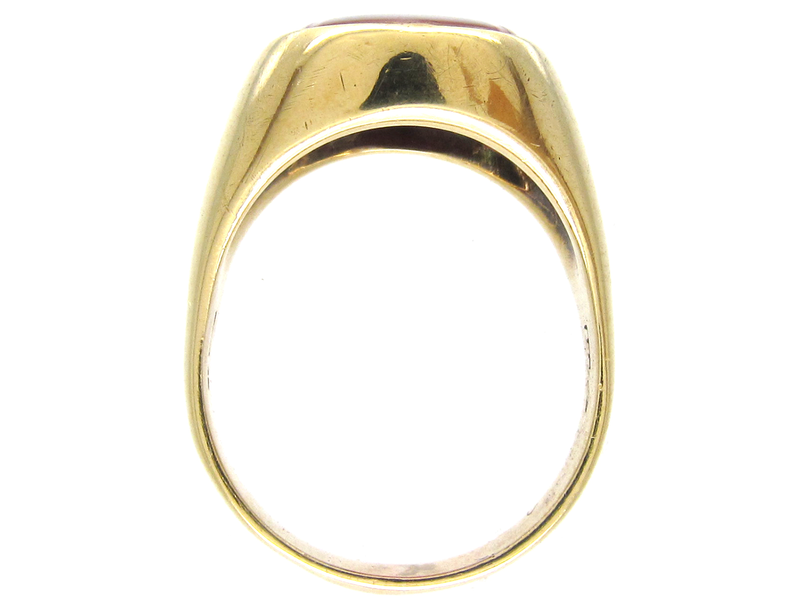 14ct Gold & Carnelian Crested Intaglio Signet Ring (801F) | The Antique ...
