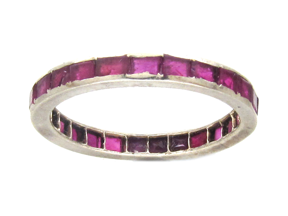 Art Deco Ruby Eternity Ring (646F) | The Antique Jewellery Company
