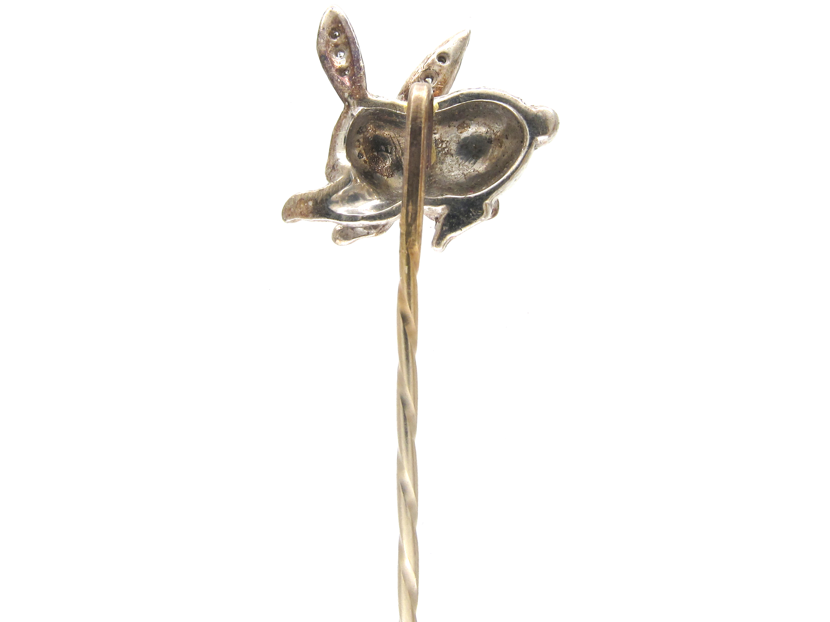 Edwardian Rose Diamond & Ruby Rabbit Stickpin (970F) | The Antique ...