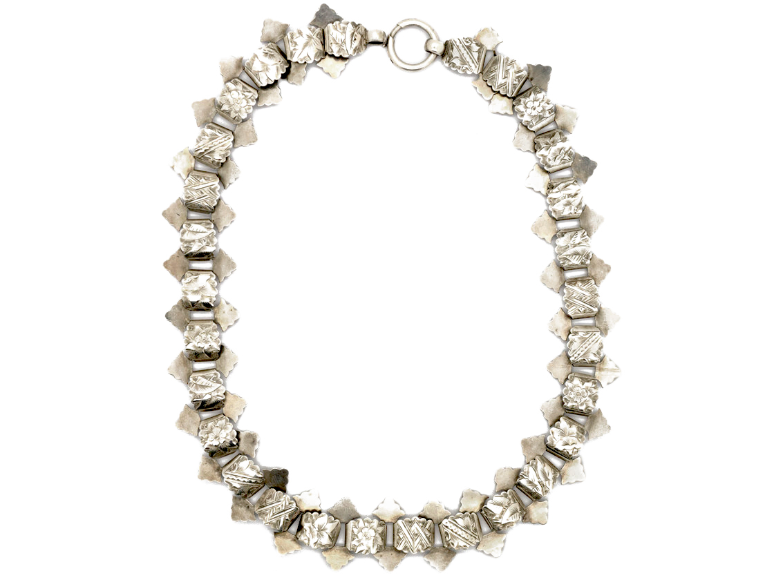 Victorian Silver Collar (590F) | The Antique Jewellery Company