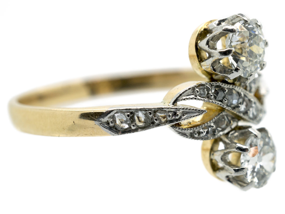 Edwardian Two Stone Diamond Figure of Eight Ring (986B/OJ) | The ...