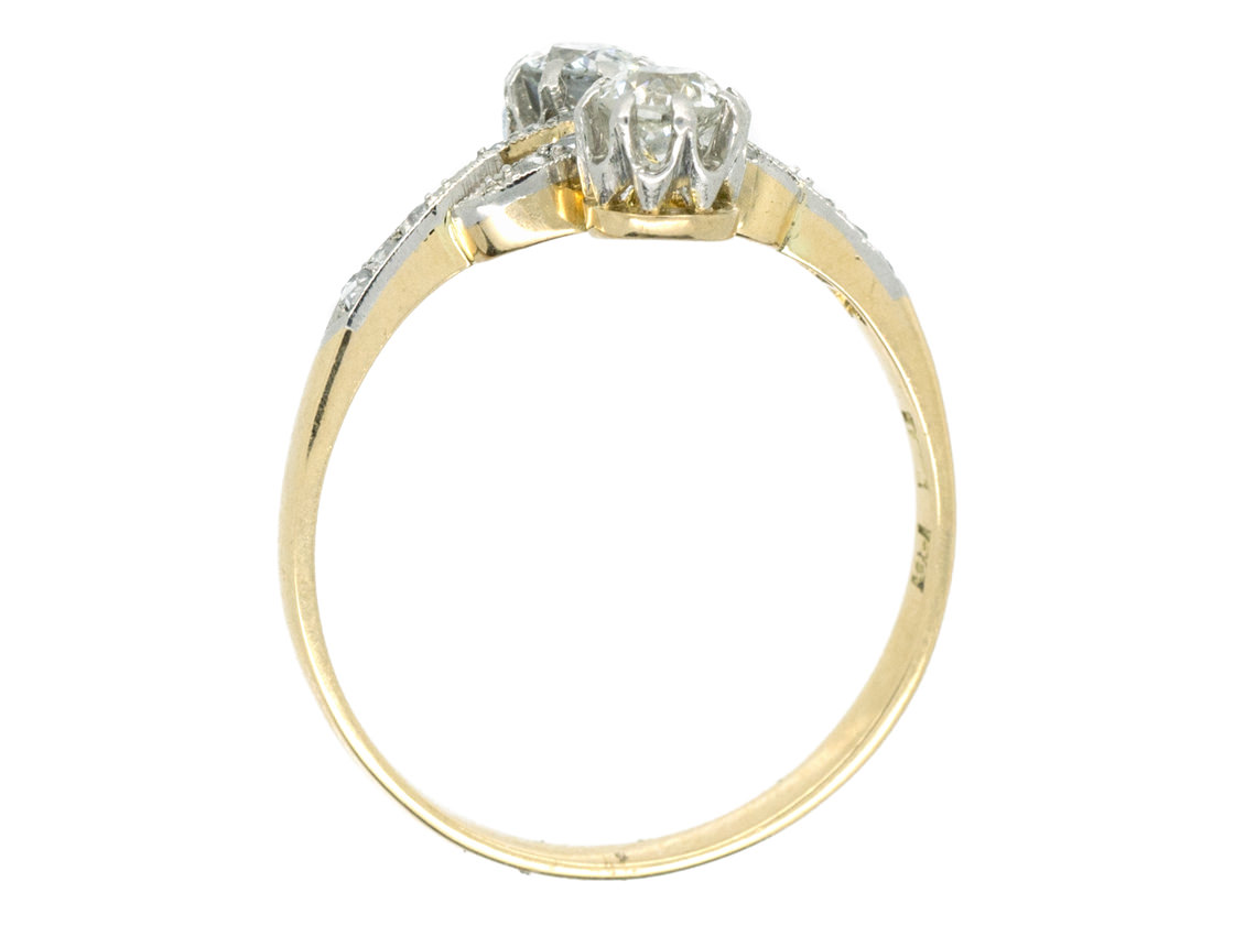 Edwardian Two Stone Diamond Figure of Eight Ring (986B/OJ) | The ...