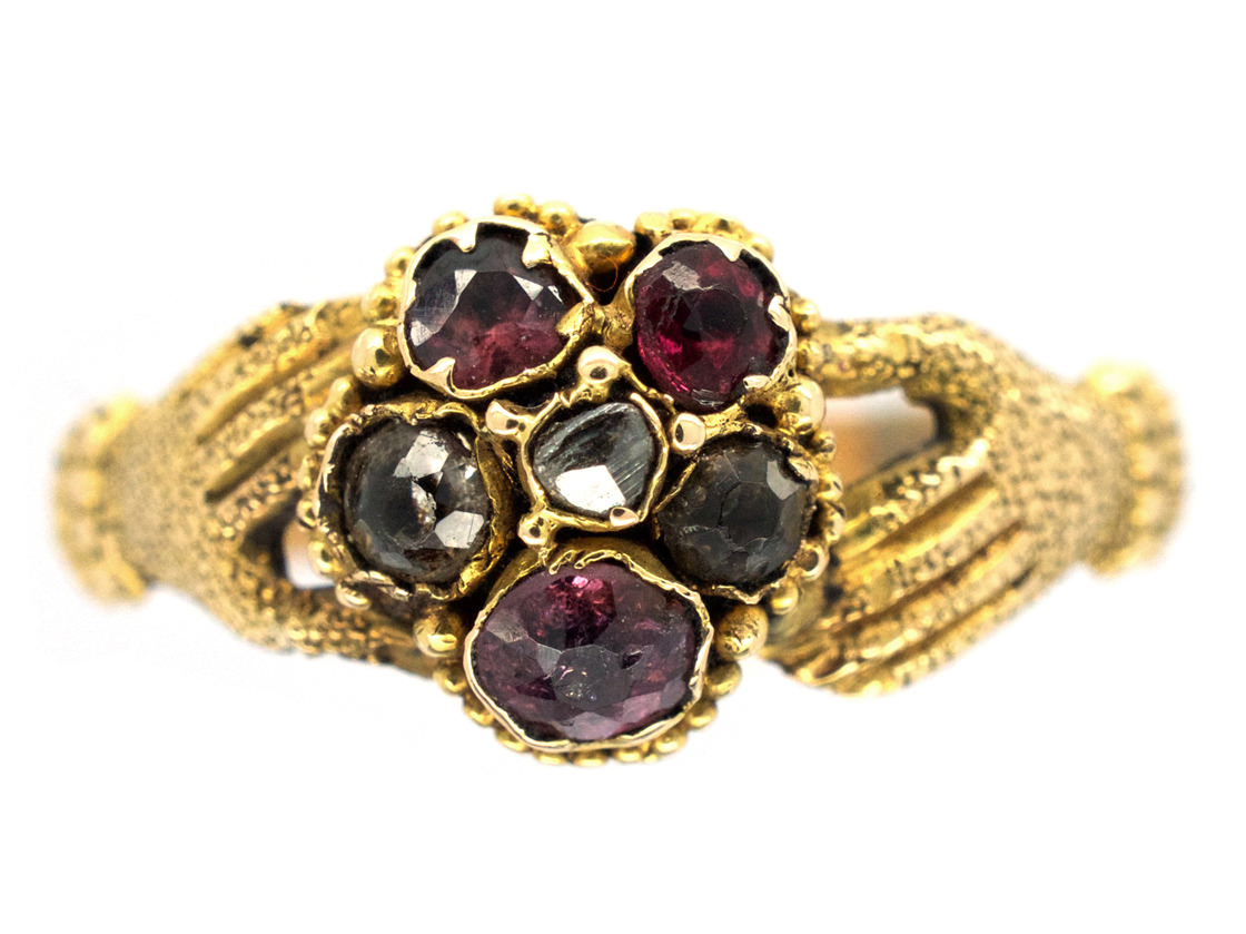 Late Georgian 15ct Gold Gem Set Token of Affection Ring (464G) | The ...