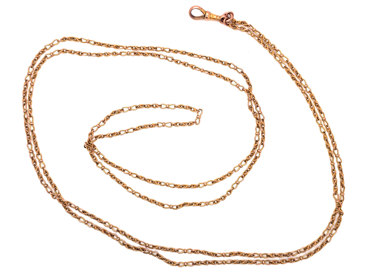 9ct Gold Victorian Guard Chain (680G) | The Antique Jewellery Company