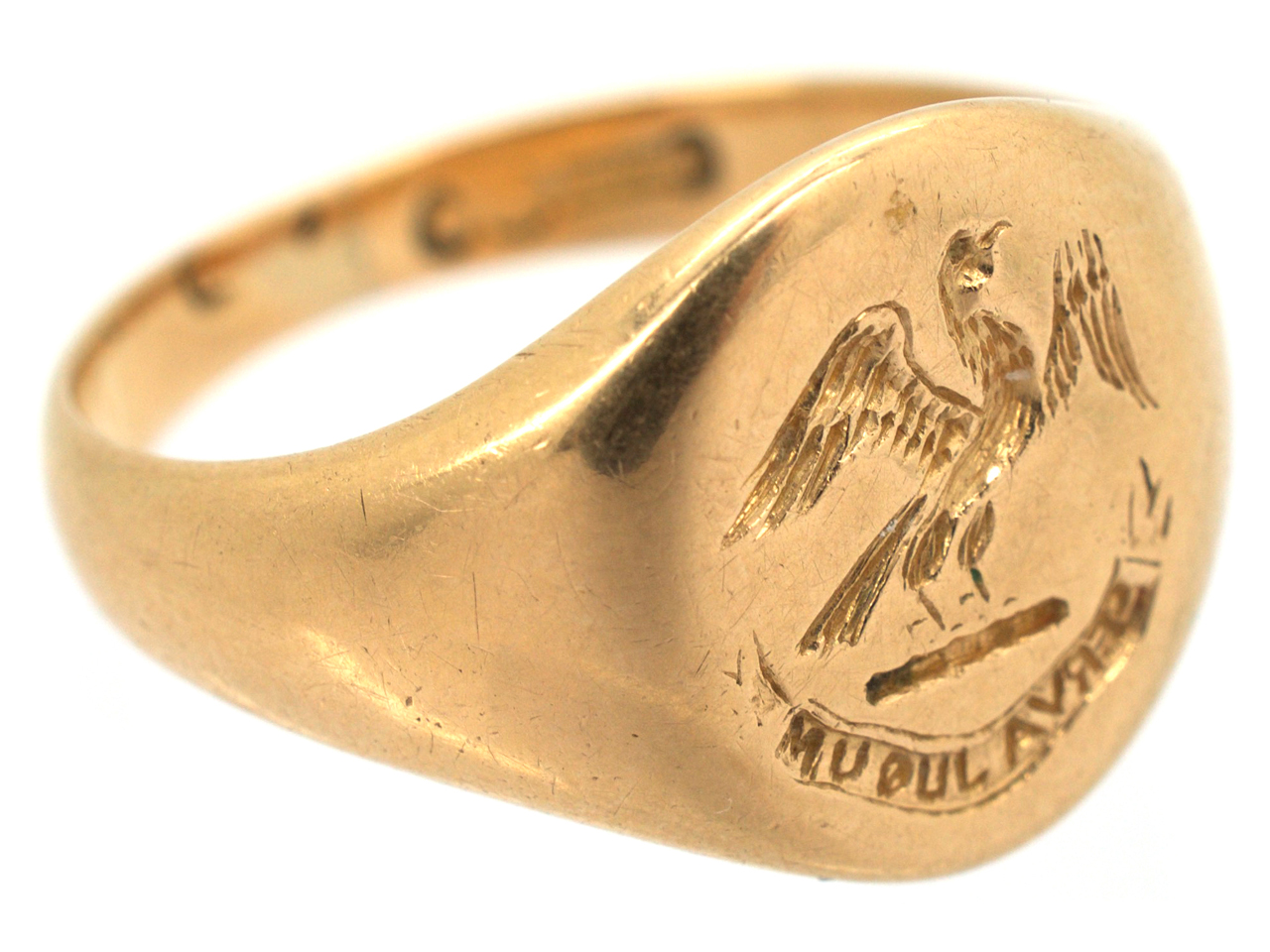 Victorian 15ct Gold Signet Ring with Eagle Intaglio (624G) | The ...