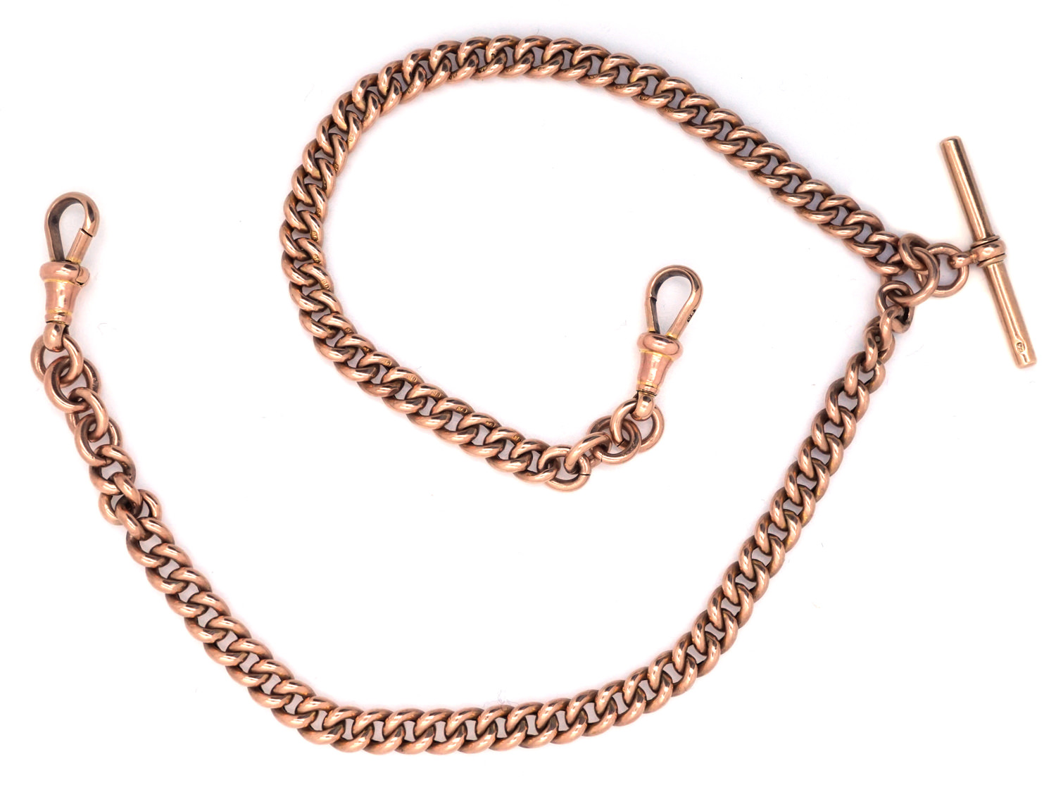 Victorian 9ct Gold Double Albert Chain (725G) | The Antique Jewellery ...