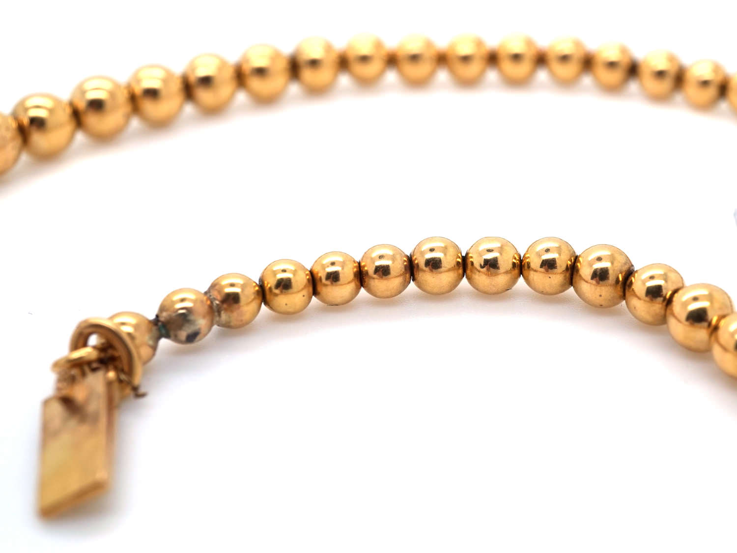 Edwardian 18ct Gold Balls Necklace (836G) | The Antique Jewellery Company