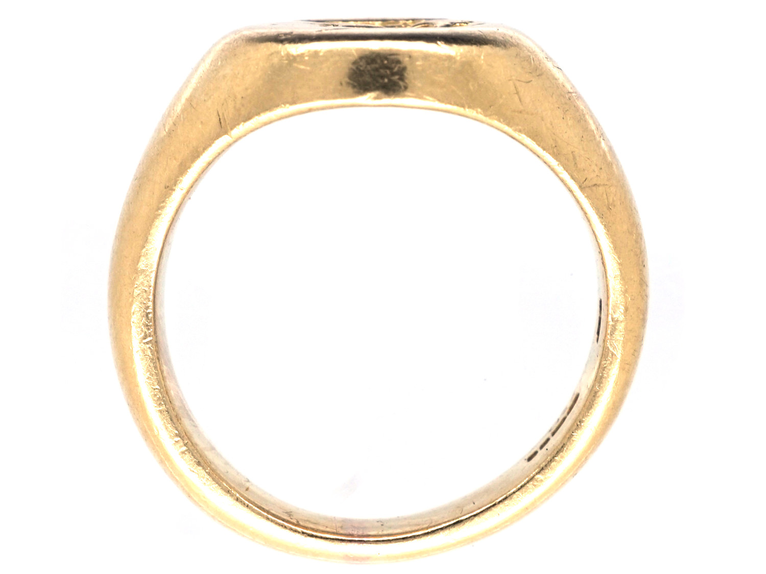 18ct Gold Signet Ring Retailed by Cartier with Unicorn Intaglio (854G ...