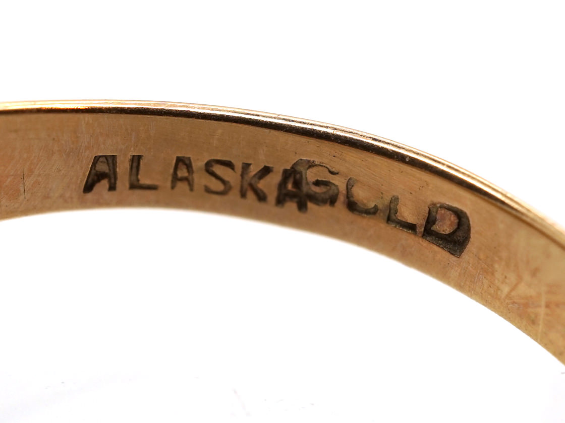 Alaskan Two Colour 14ct Gold & Diamond Heart Ring (473H) | The Antique ...