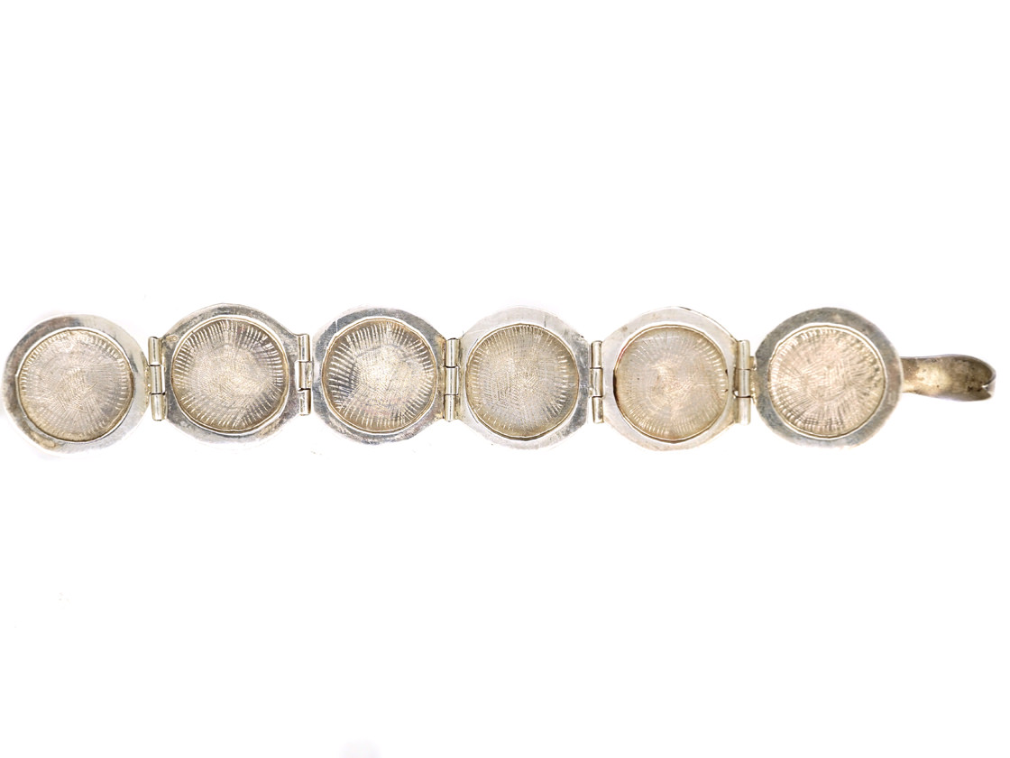 Silver Globe Locket with Six Compartments for Photographs (494H) | The ...