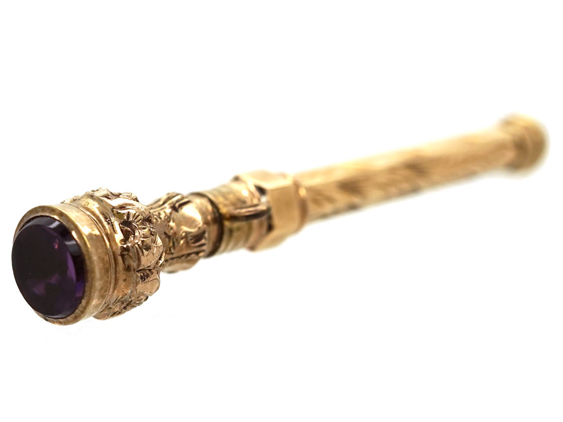 Victorian 9ct Gold Toothpick (490H) | The Antique Jewellery Company